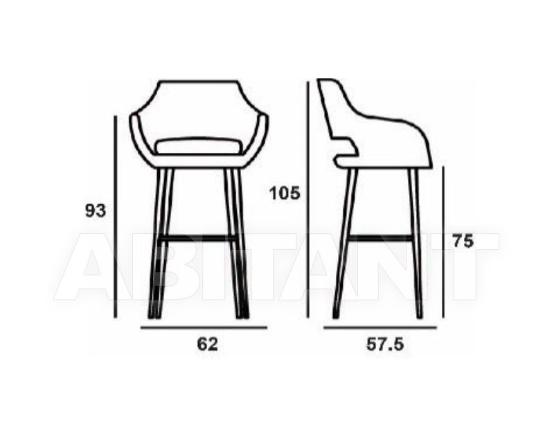 Барный стул фиолетовый Torre MANU-07 base 101 , Москва